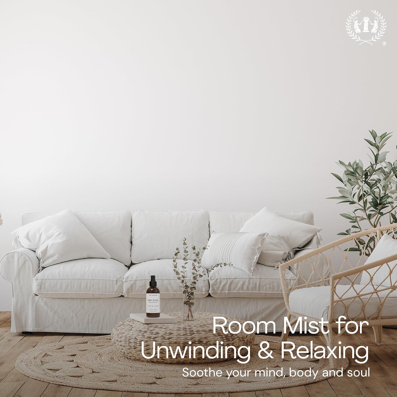 Natural room ritual mist for mindfulness