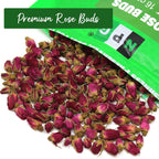 natural rose buds for chamomile tea