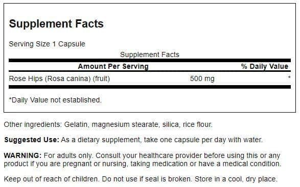 natural rose hips supplement for immunity