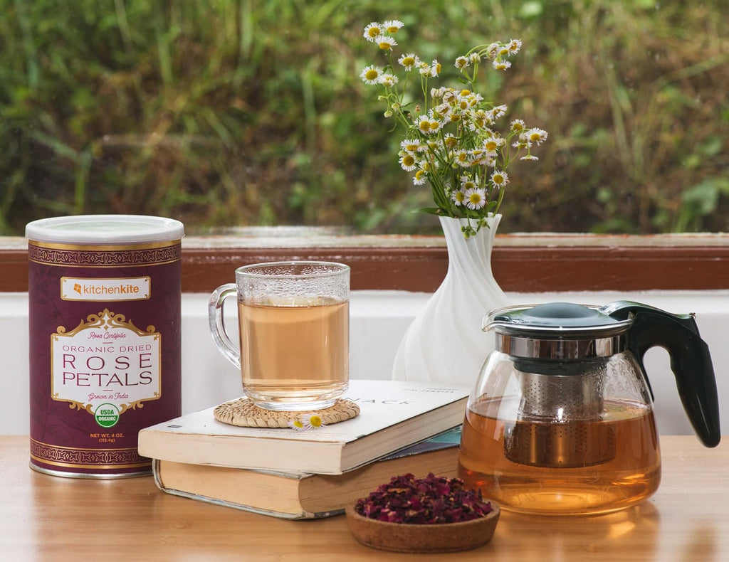 natural rose petal infusion