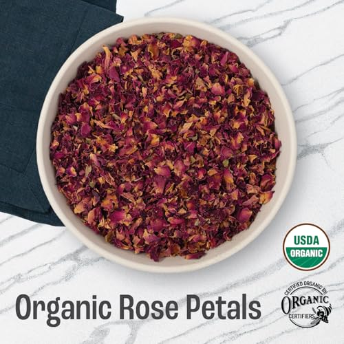 natural rose petals for calming tea