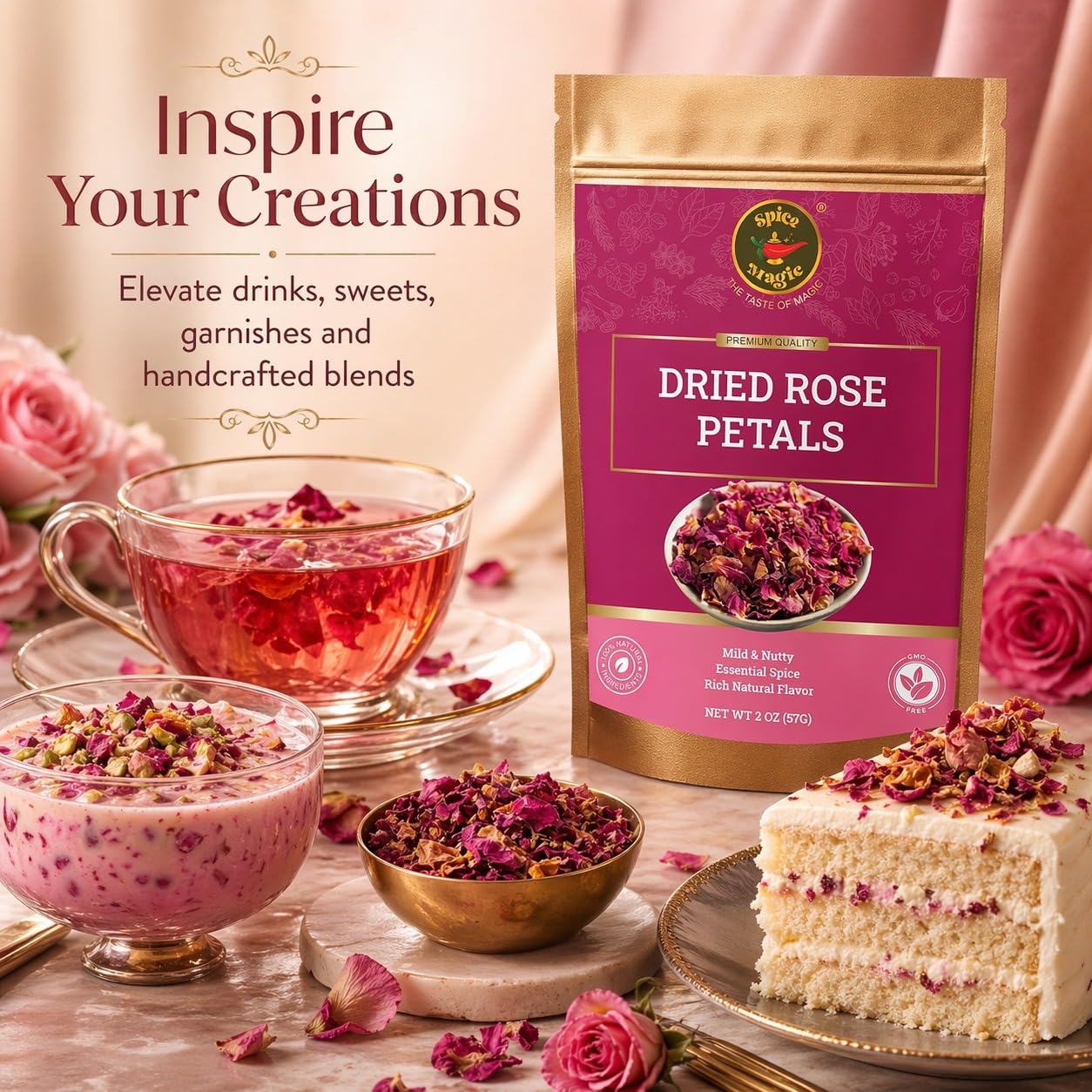 natural rose petals for herbal remedies