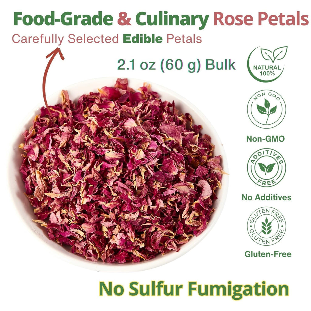 natural rose petals for herbal tea