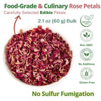 natural rose petals for herbal tea