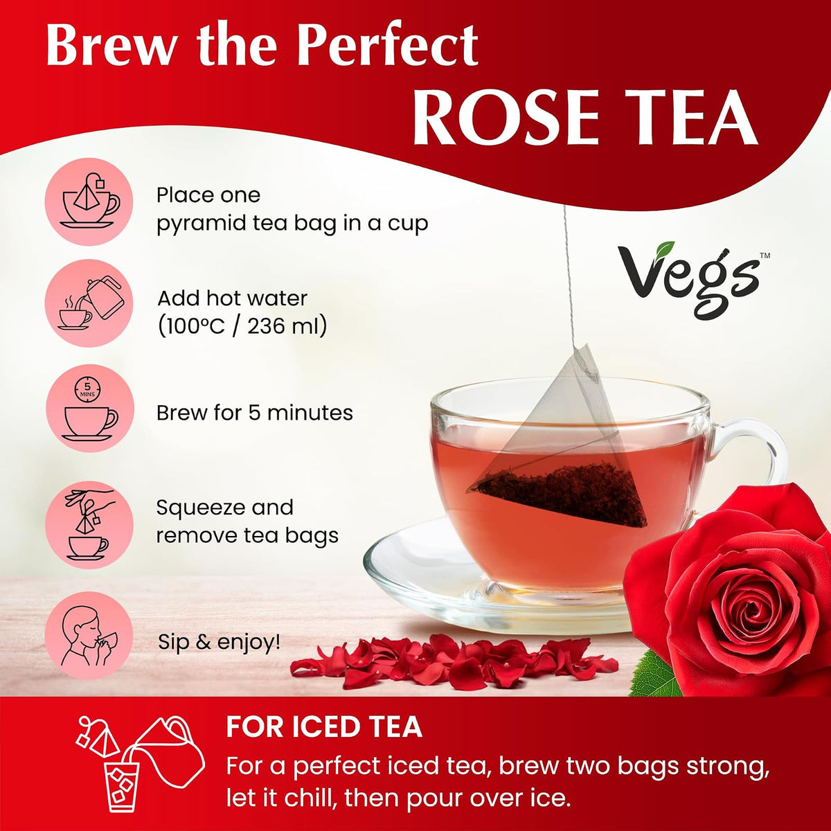 natural rose petals tea benefits