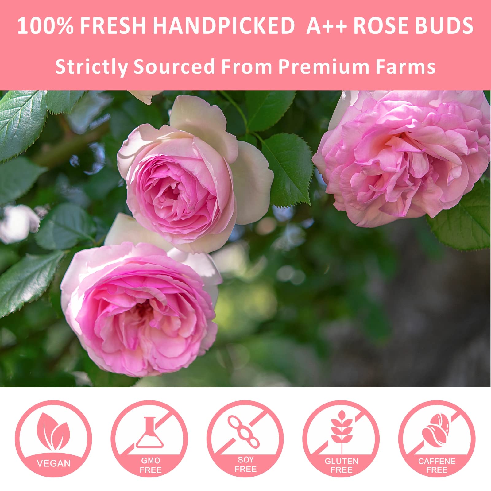 Natural rose tea for relaxation