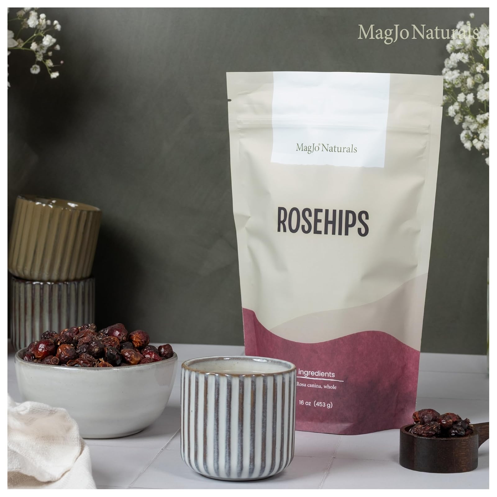 natural rosehips for herbal infusions