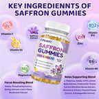 Natural saffron gummies for relaxation