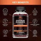 Natural saffron gummies for stress relief
