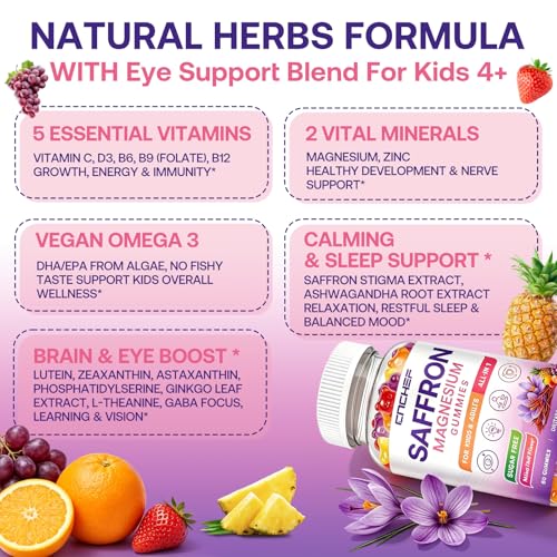 Natural saffron multivitamins for wellness
