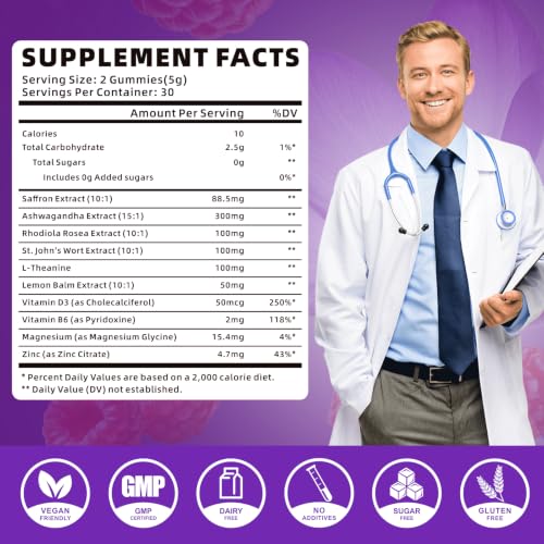 Natural saffron supplement for relaxation