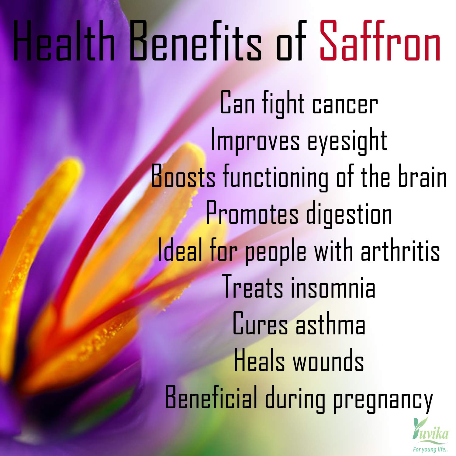 natural saffron threads for health