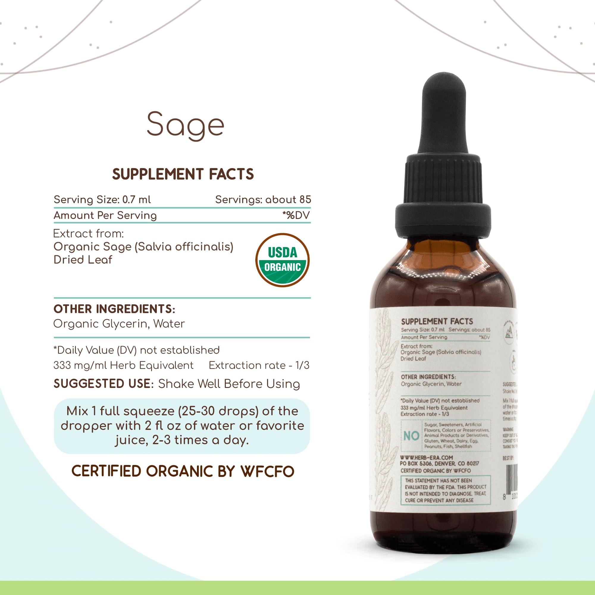 natural sage extract for healthy gut