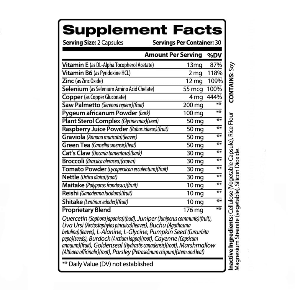 Natural saw palmetto capsules for health