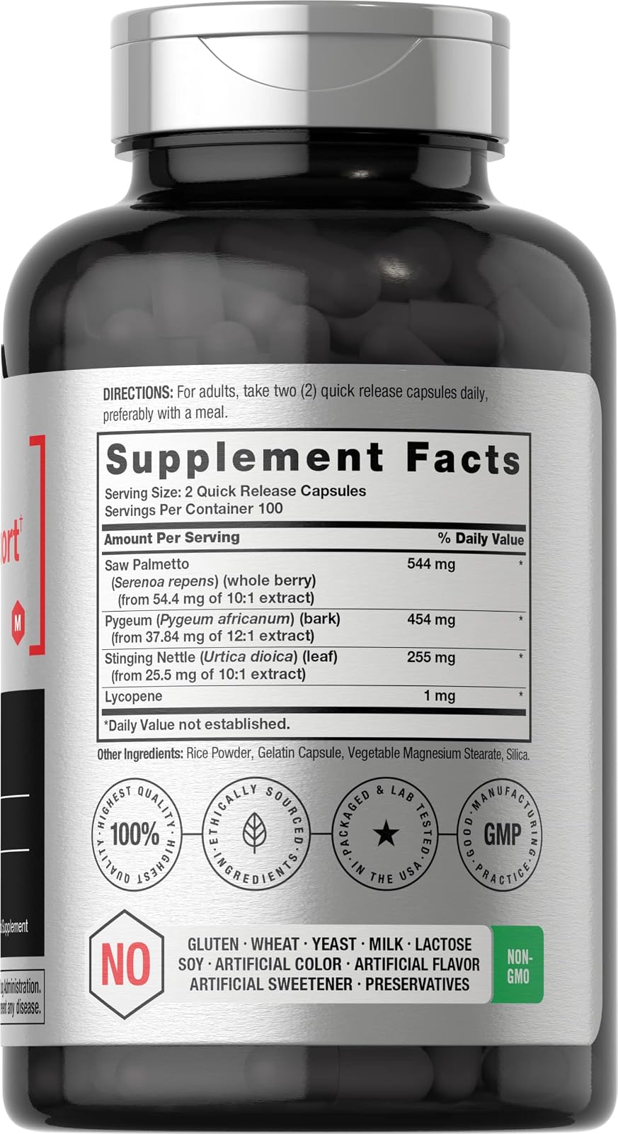 natural saw palmetto capsules for men