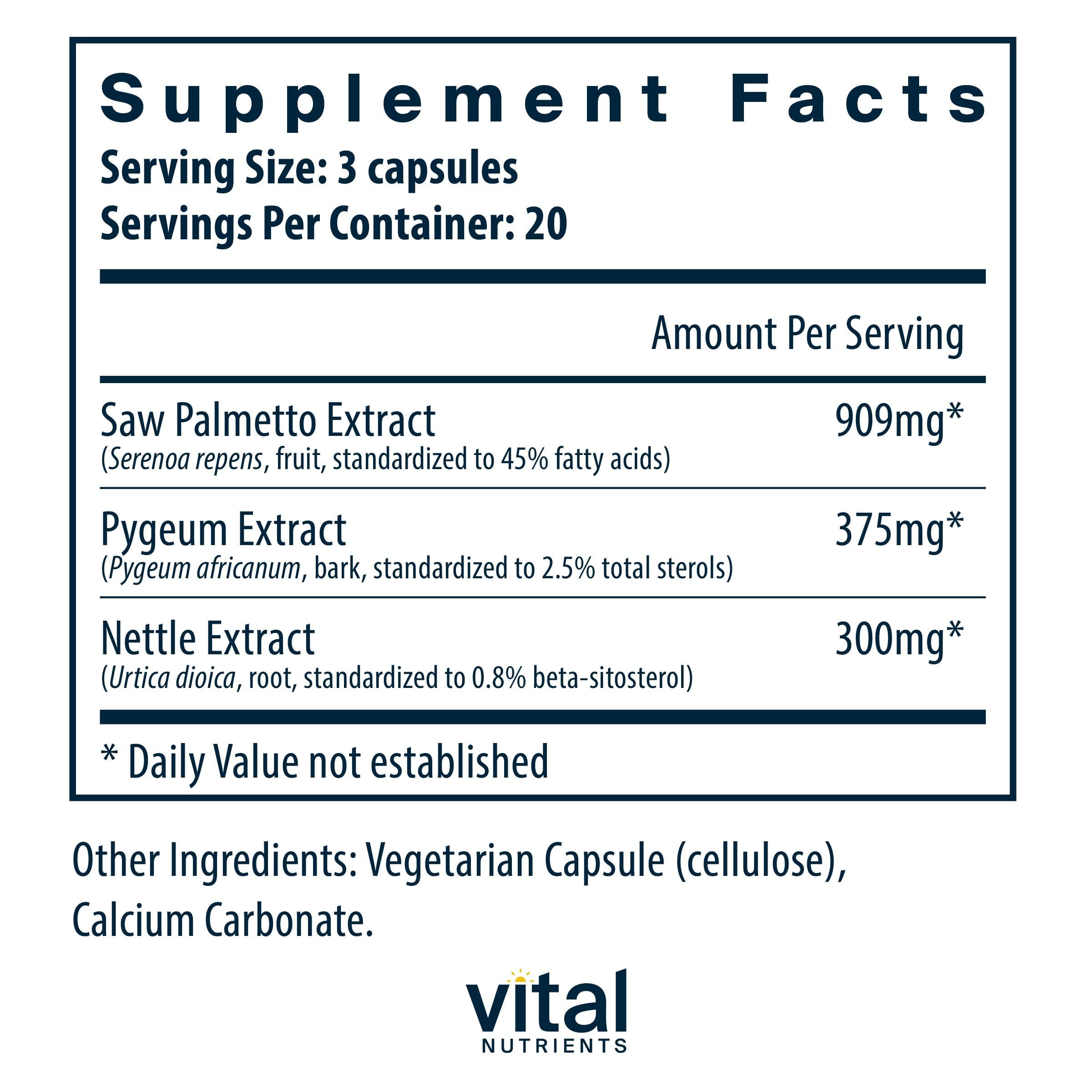 natural saw palmetto capsules