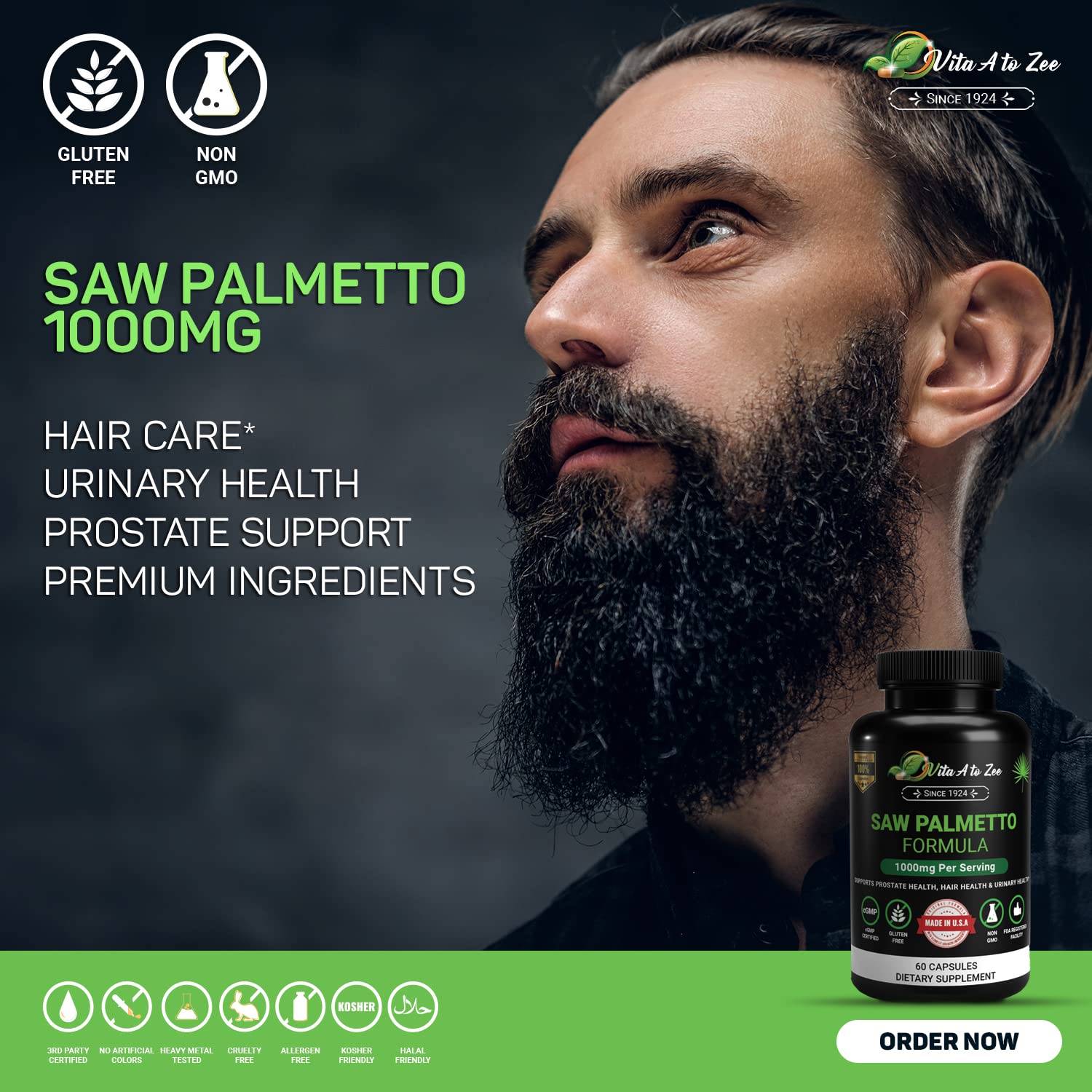 natural saw palmetto for hair growth