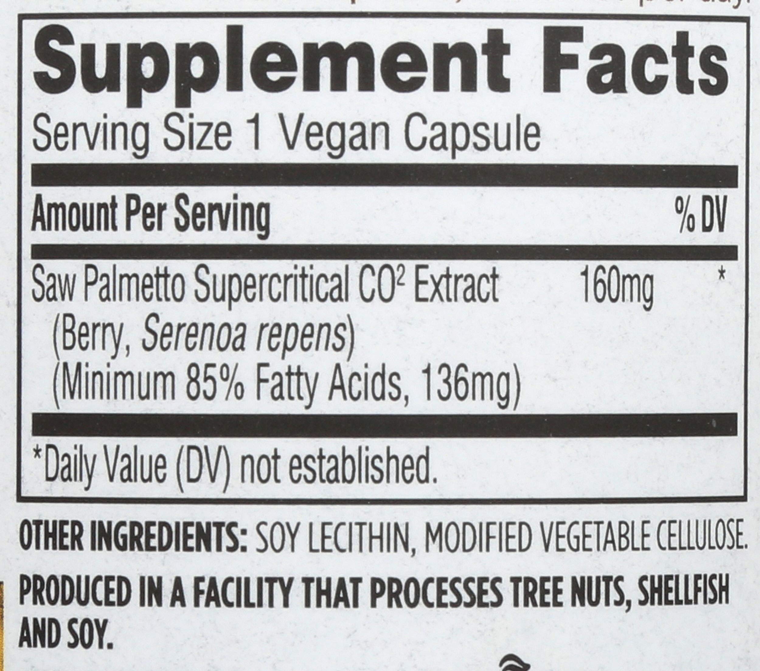 natural saw palmetto hair support