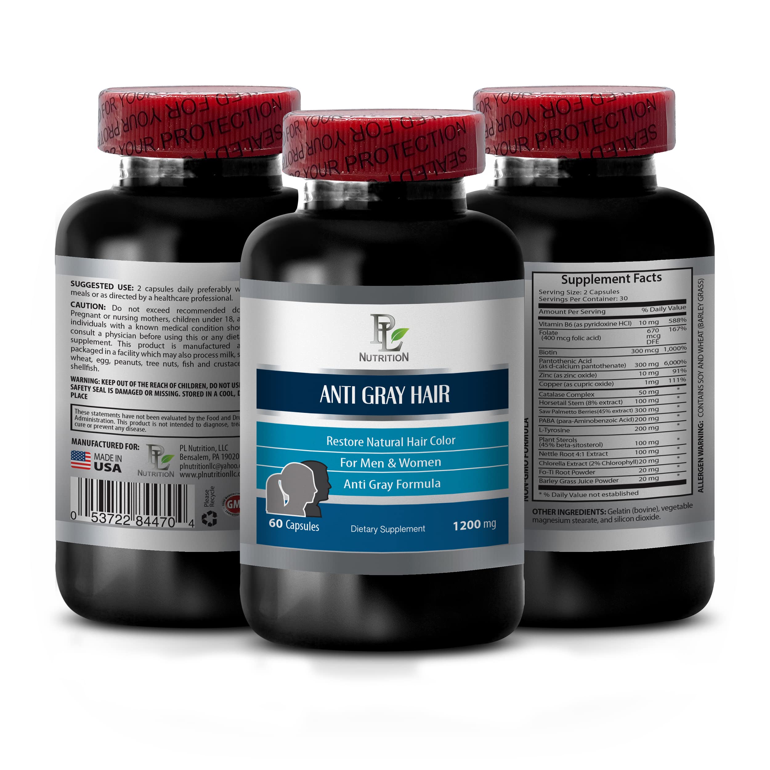 natural saw palmetto hair support