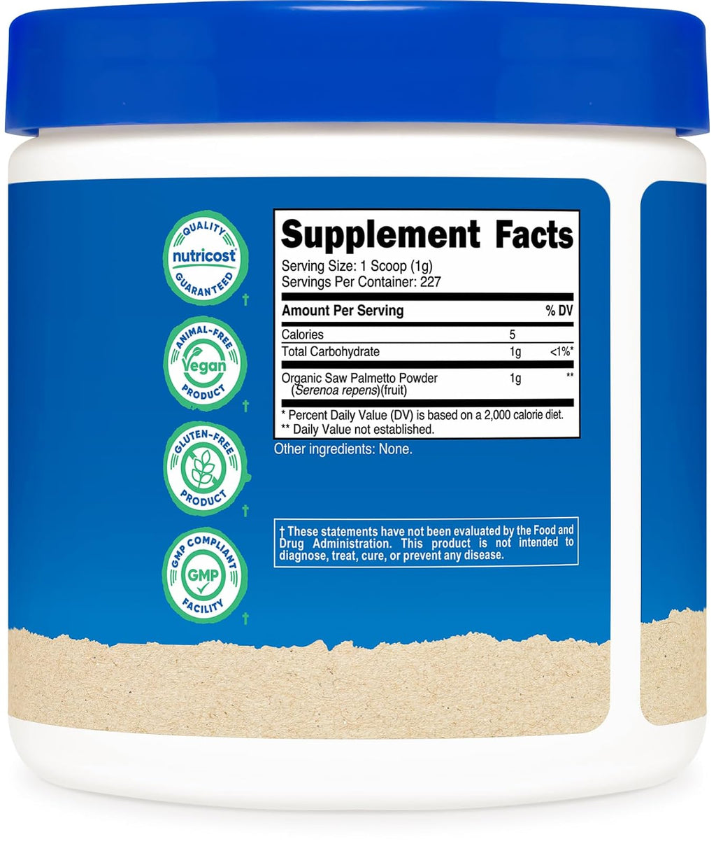 natural saw palmetto powder for men