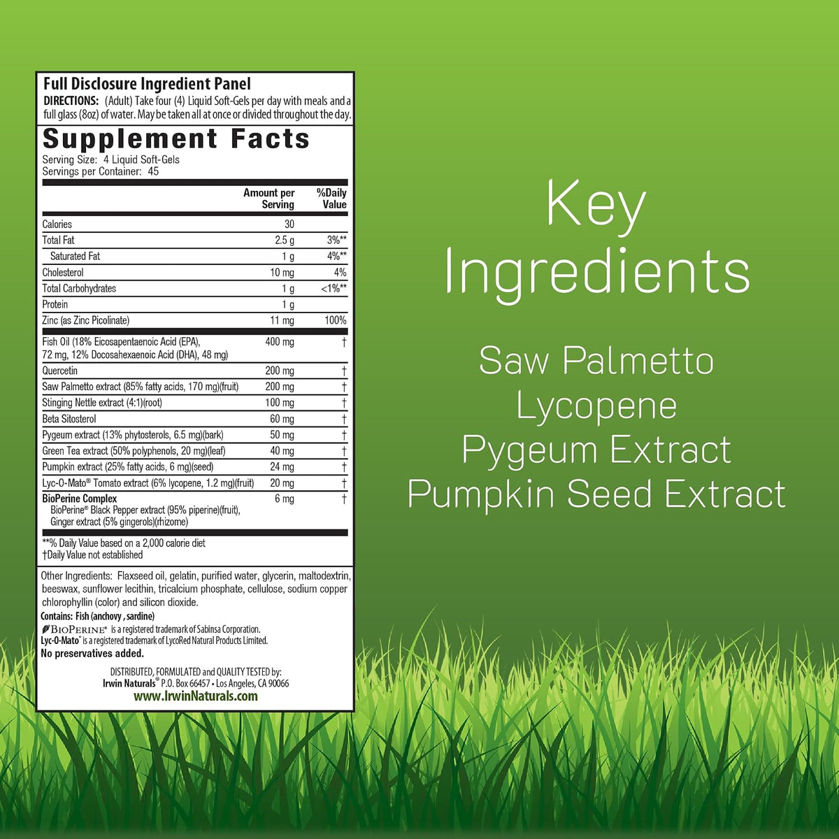 natural saw palmetto softgels
