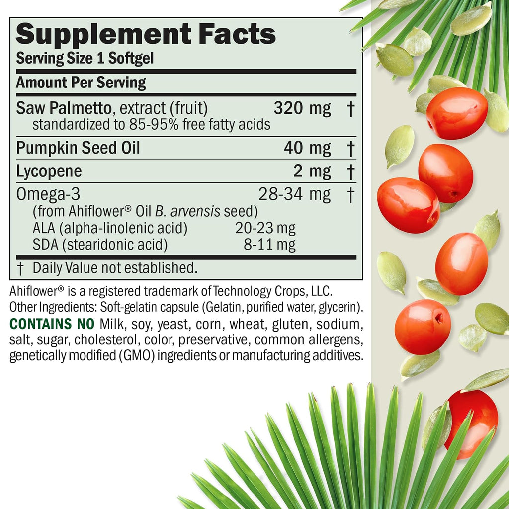 natural saw palmetto softgels