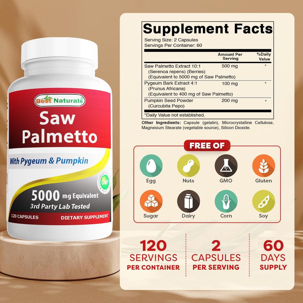 natural saw palmetto supplement benefits