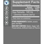 natural saw palmetto supplement capsules