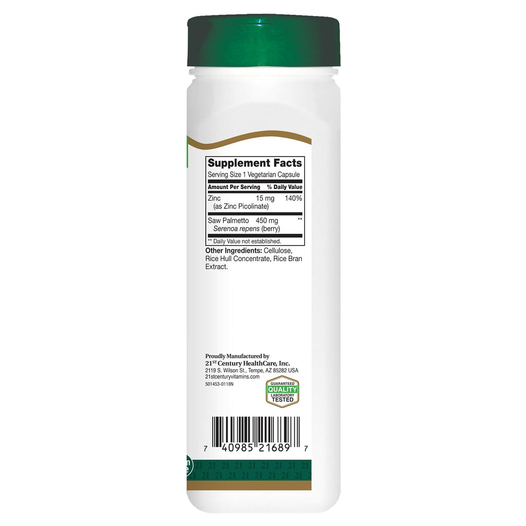 natural saw palmetto supplement capsules