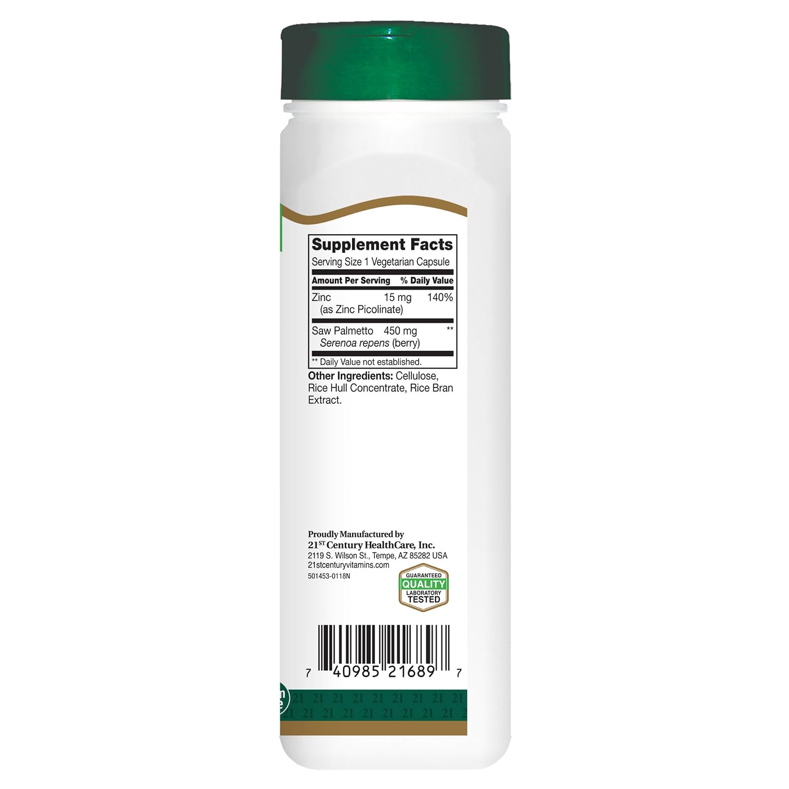 natural saw palmetto supplement capsules