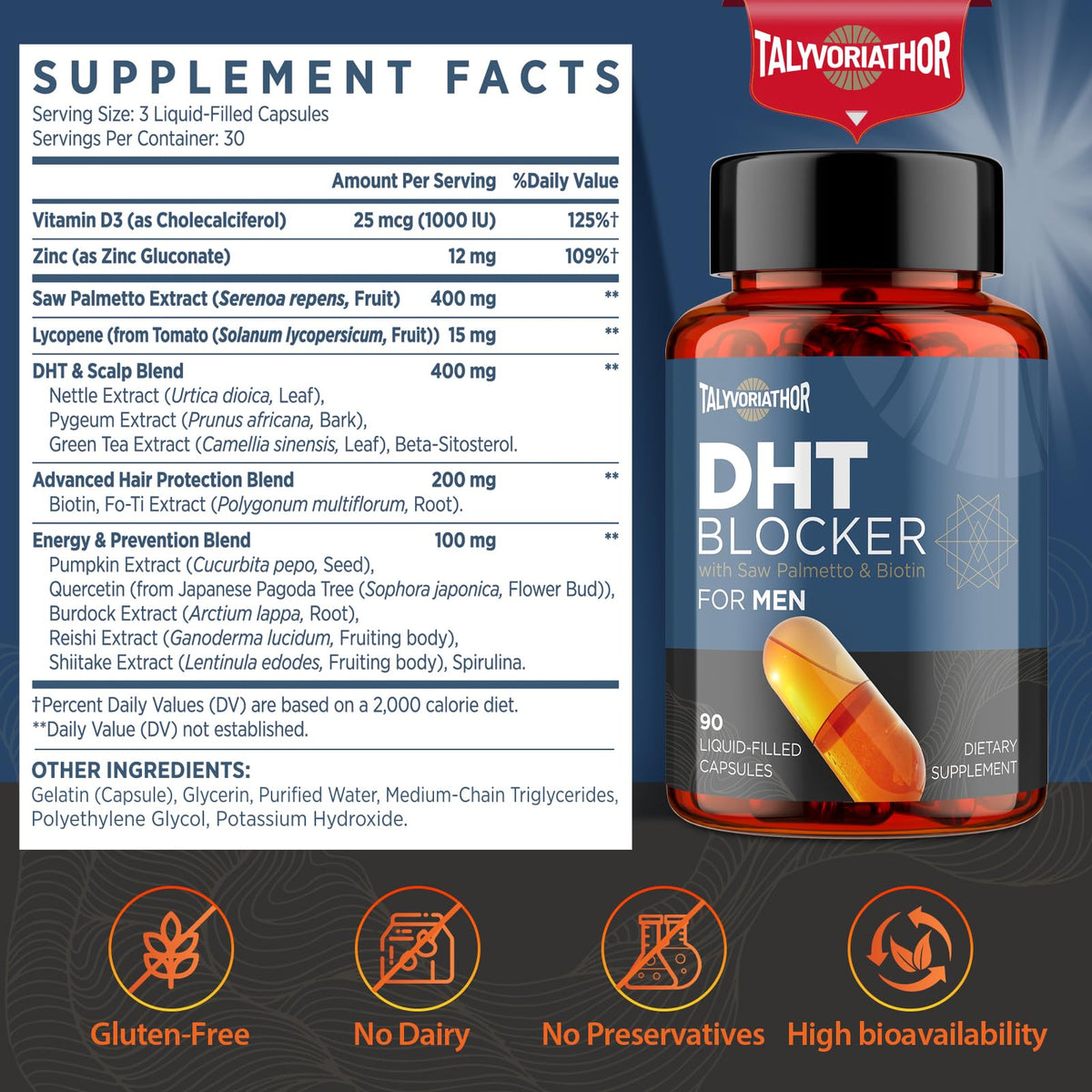 natural saw palmetto supplement capsules