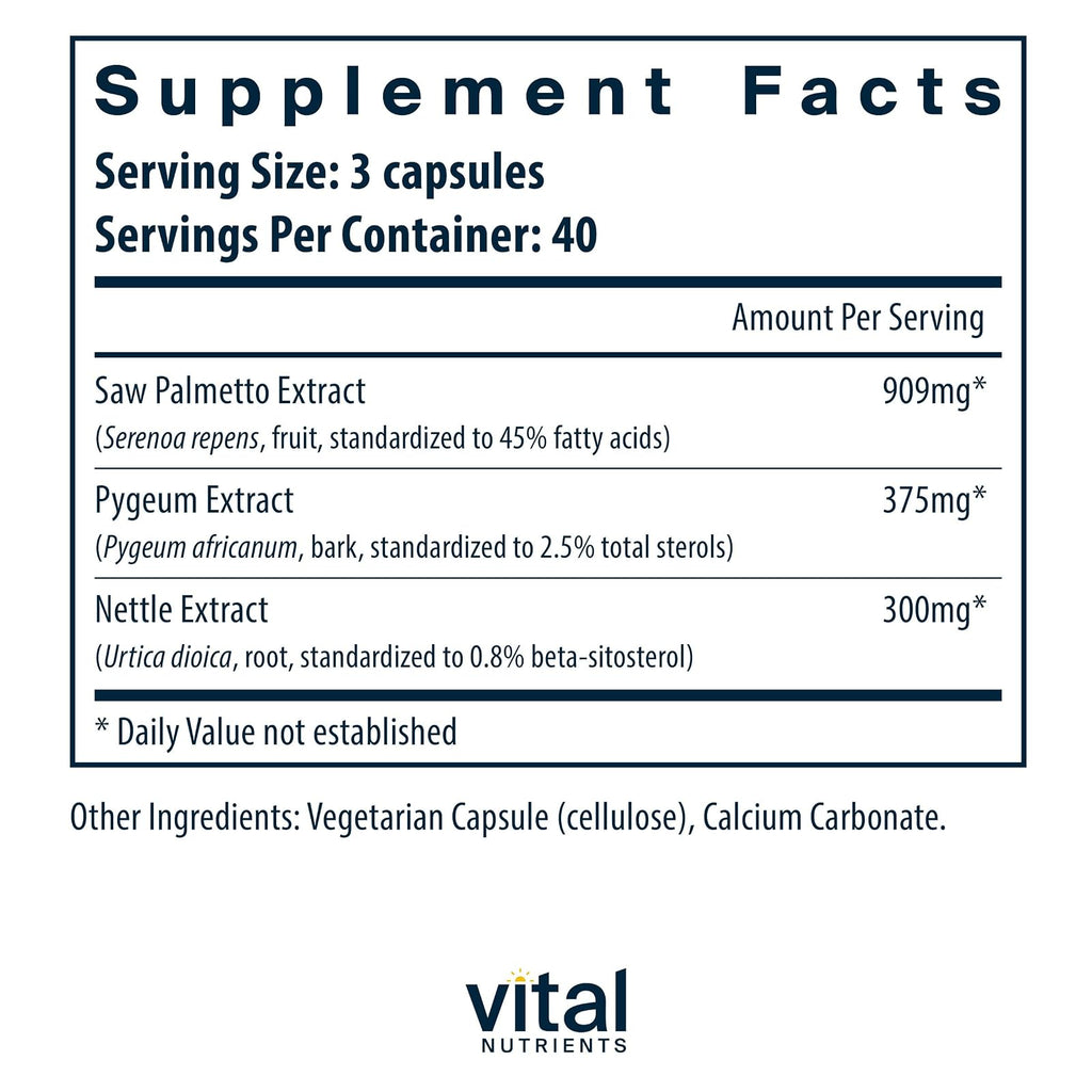 natural saw palmetto supplement capsules