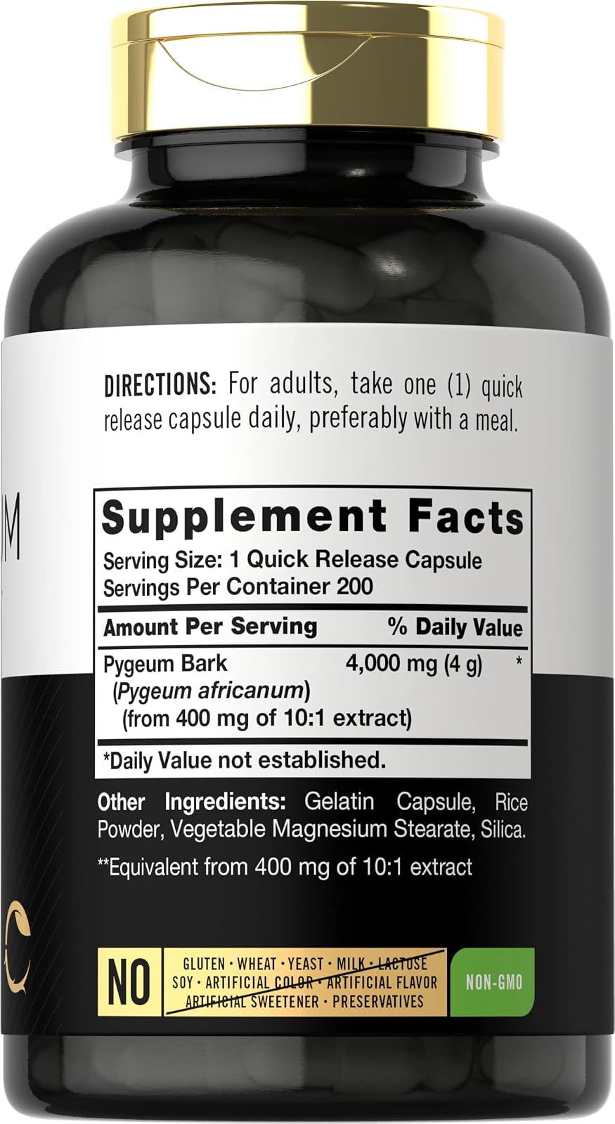 Natural saw palmetto supplement capsules