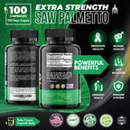 natural saw palmetto supplement capsules