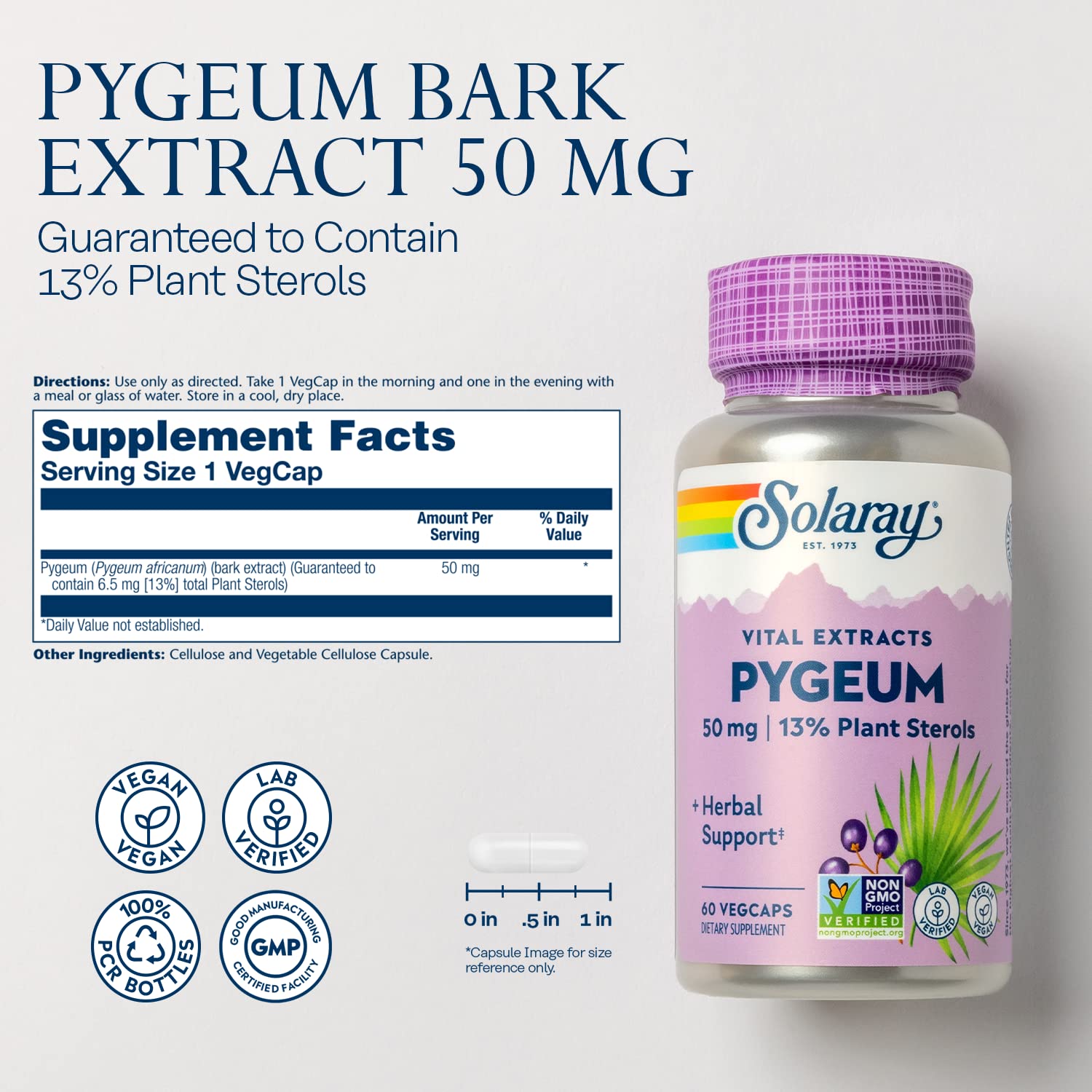 Natural saw palmetto supplement capsules