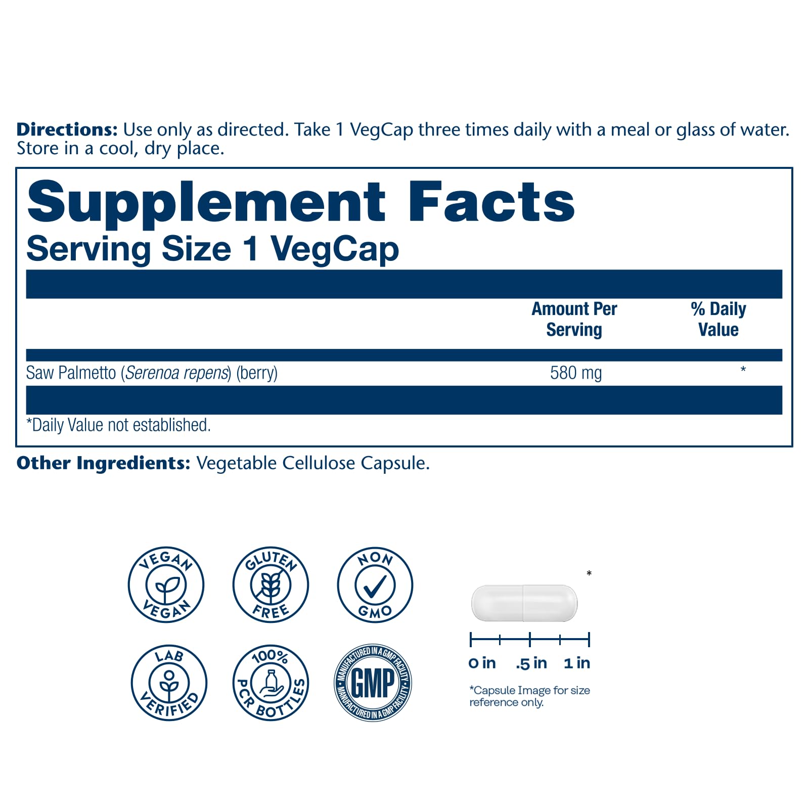 natural saw palmetto supplement capsules