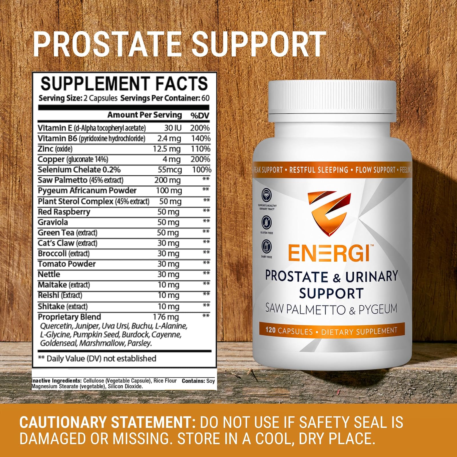 natural saw palmetto supplement capsules