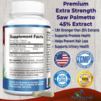 natural saw palmetto supplement capsules