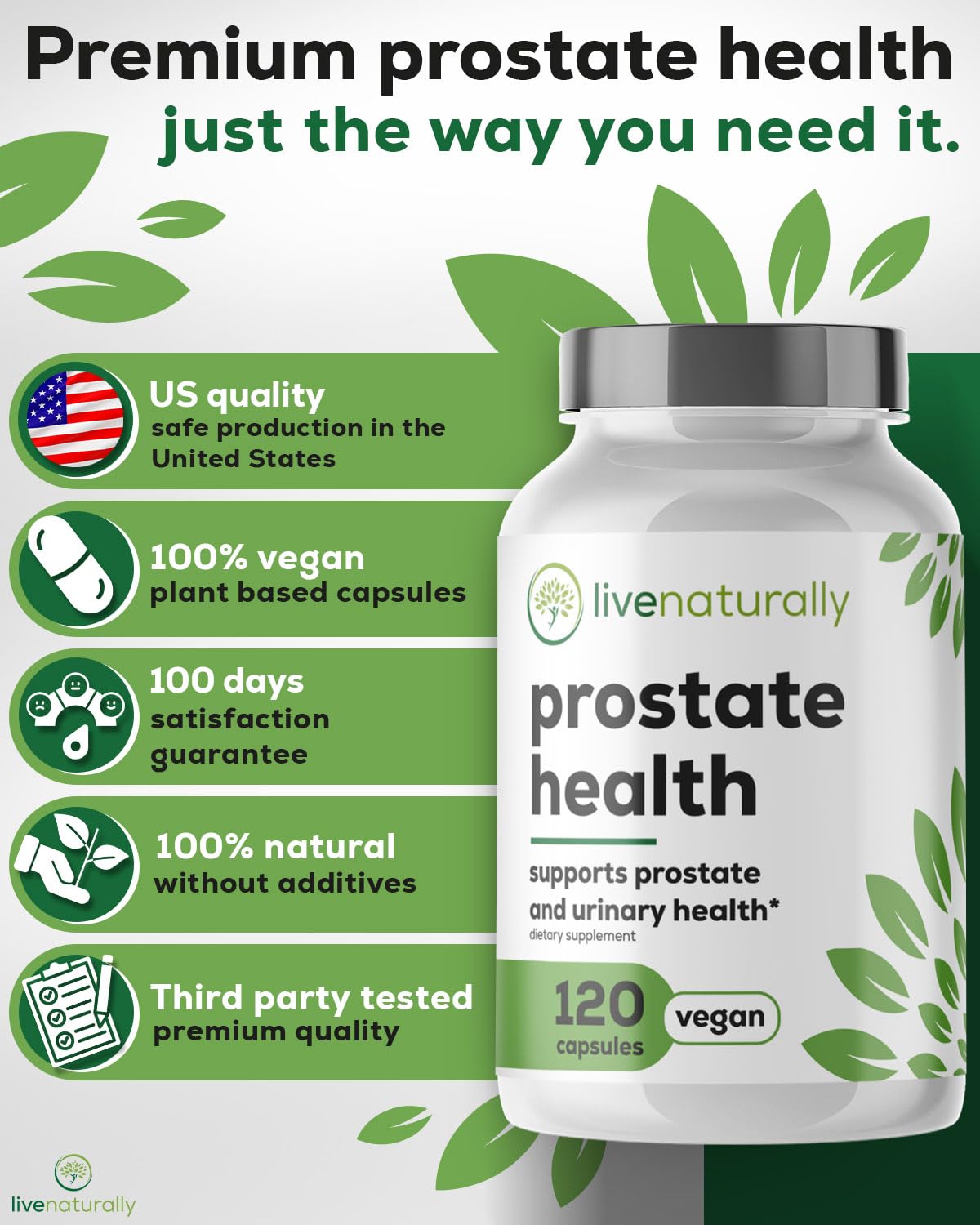 natural saw palmetto supplement capsules