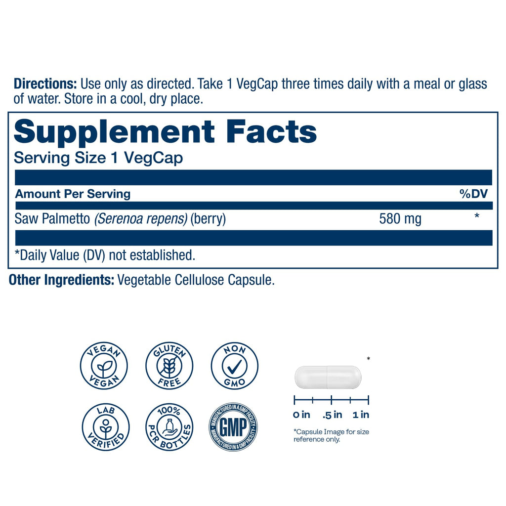 natural saw palmetto supplement capsules
