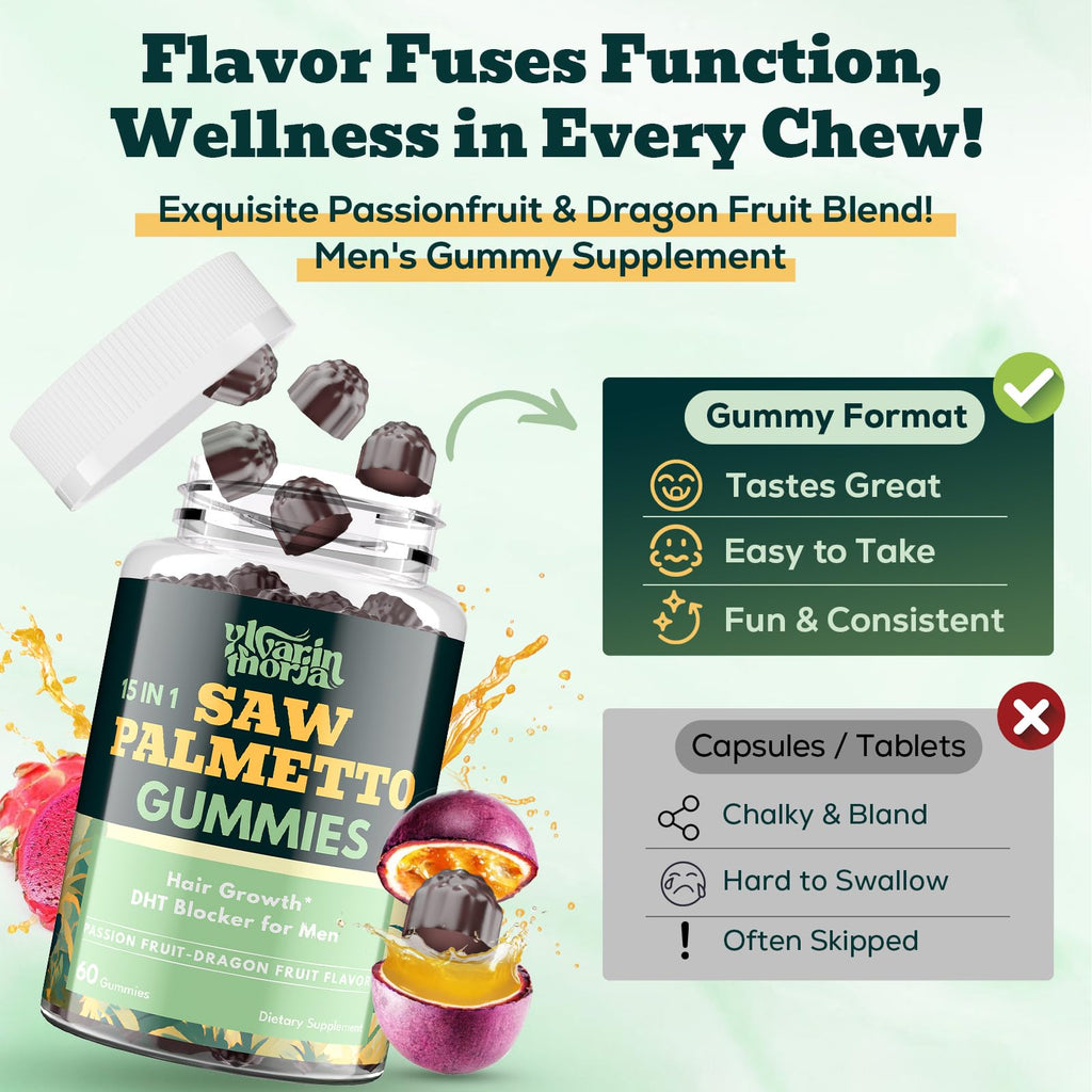 natural saw palmetto supplement capsules