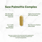 natural saw palmetto supplement capsules