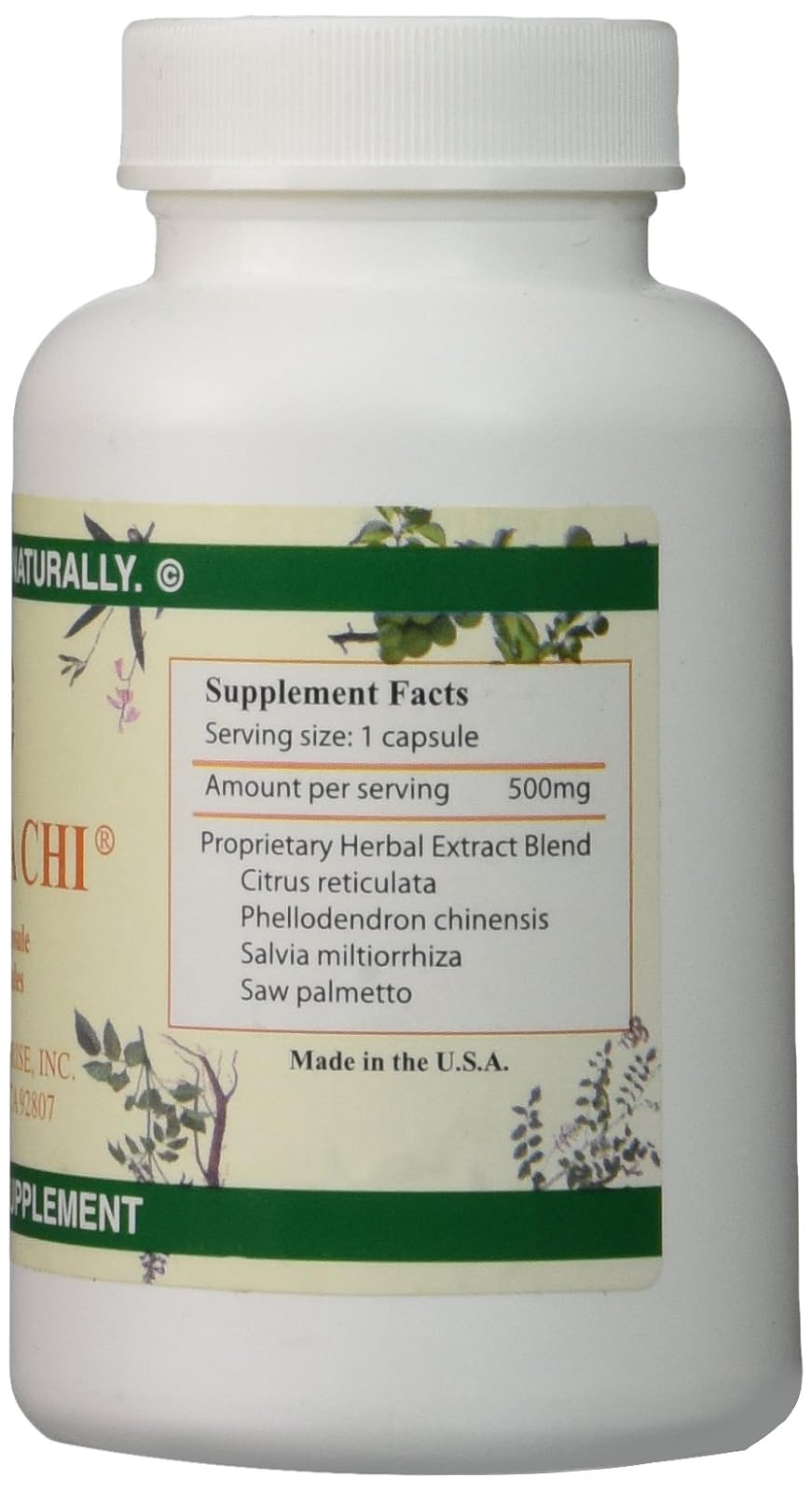 natural saw palmetto supplement capsules