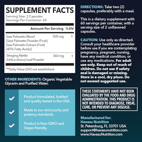 natural saw palmetto supplement for men