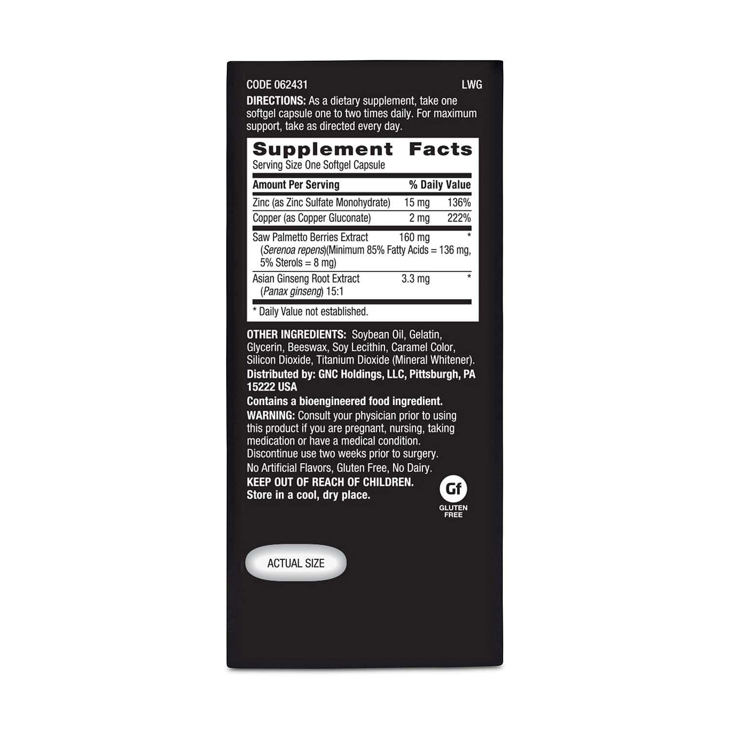 natural saw palmetto supplement for men