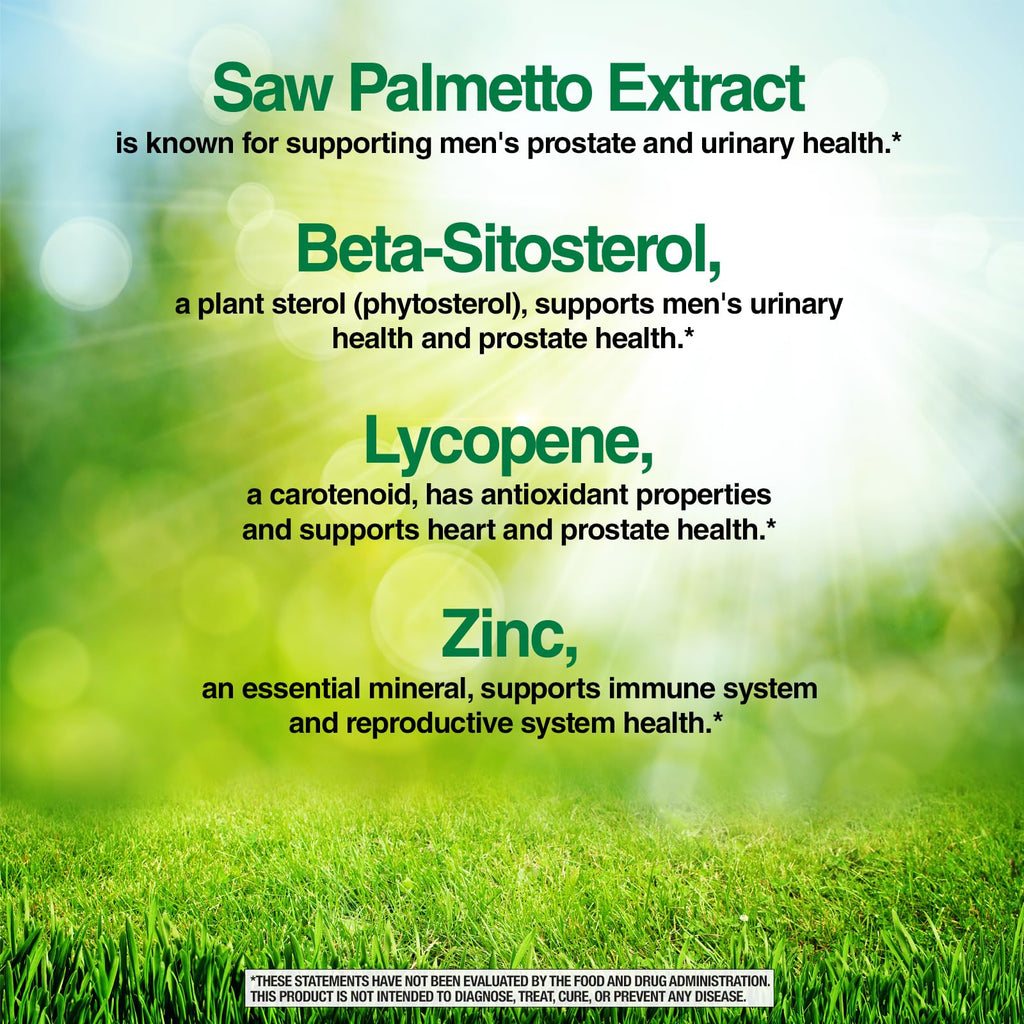 natural saw palmetto supplement formula