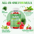 Natural saw palmetto supplement gummies