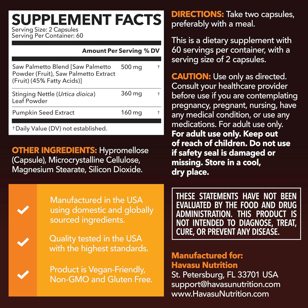 natural saw palmetto supplement