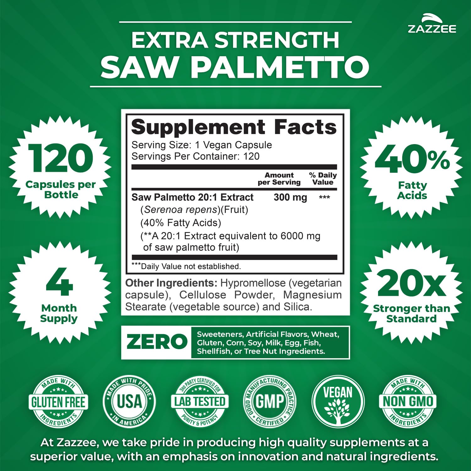 natural saw palmetto supplement