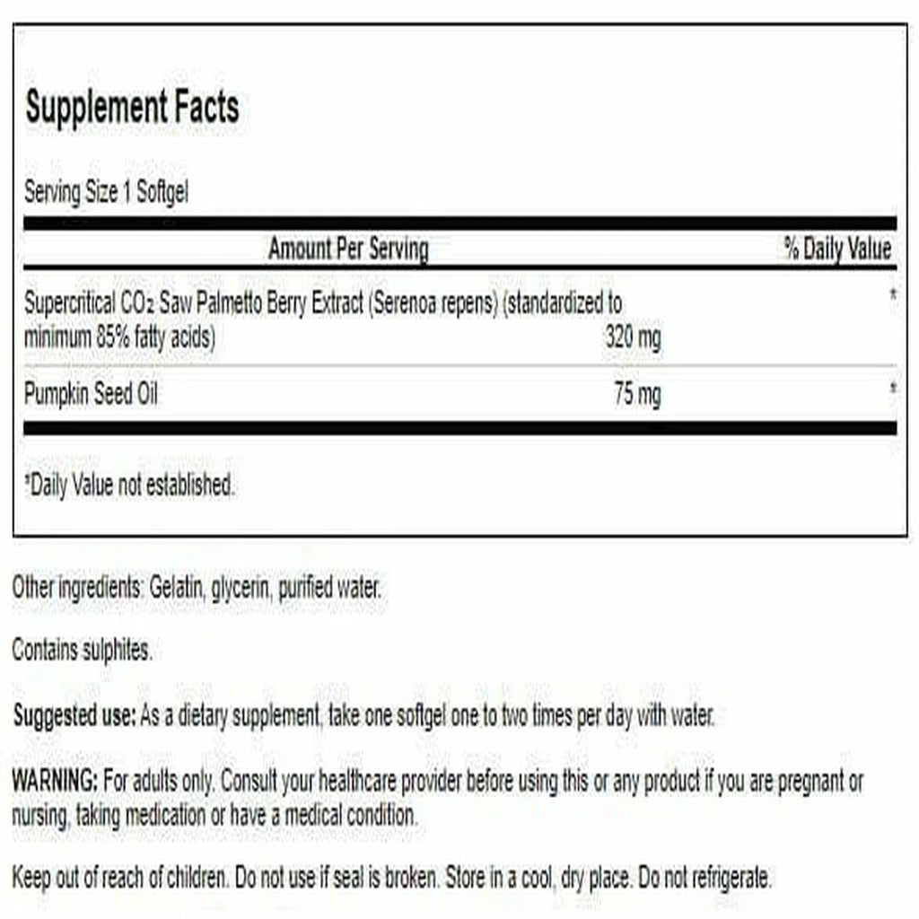 natural saw palmetto supplement